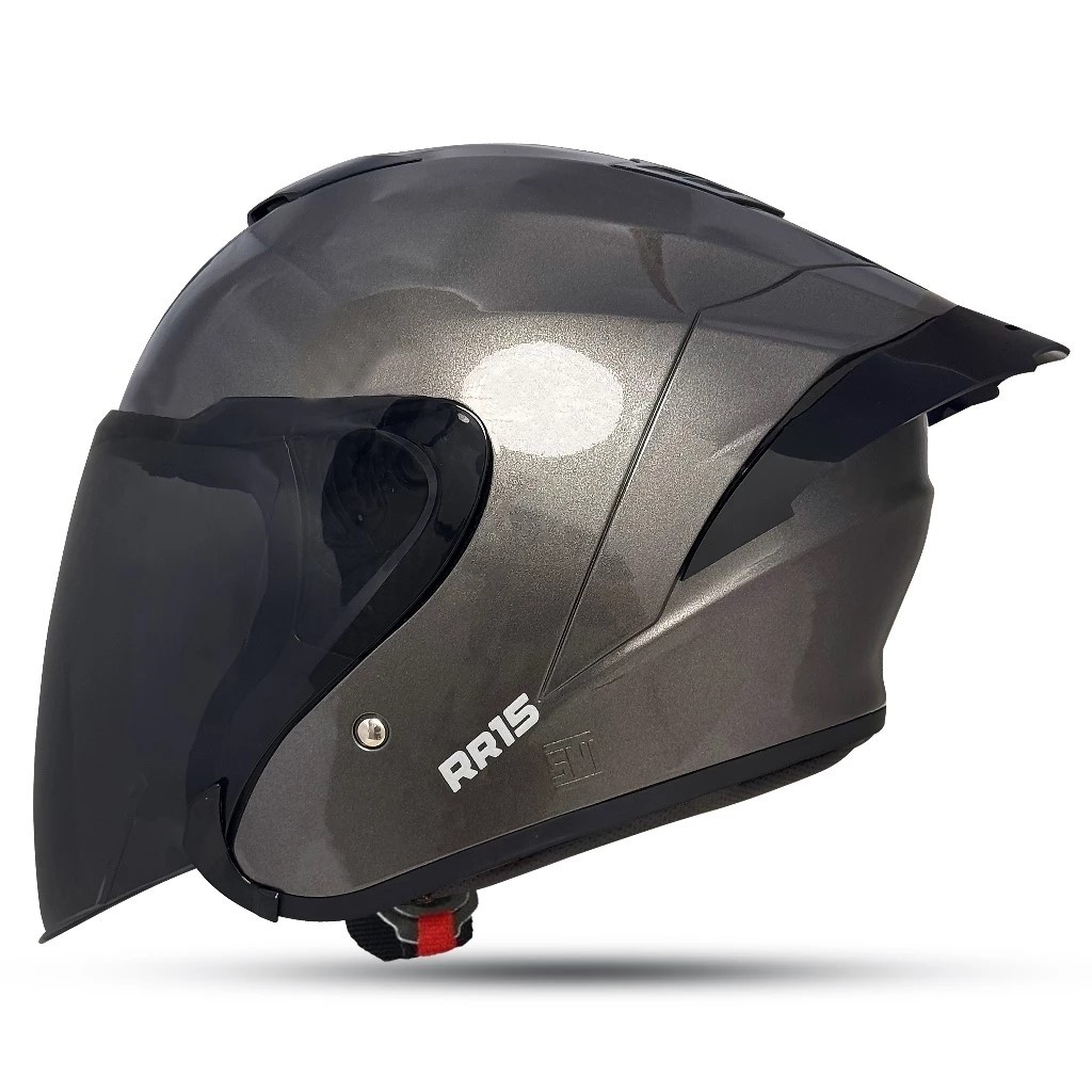 Mla KAIROZ Helmet / Gunmet Visor Glass Smoke Spoiler / Half Face Helmet ...
