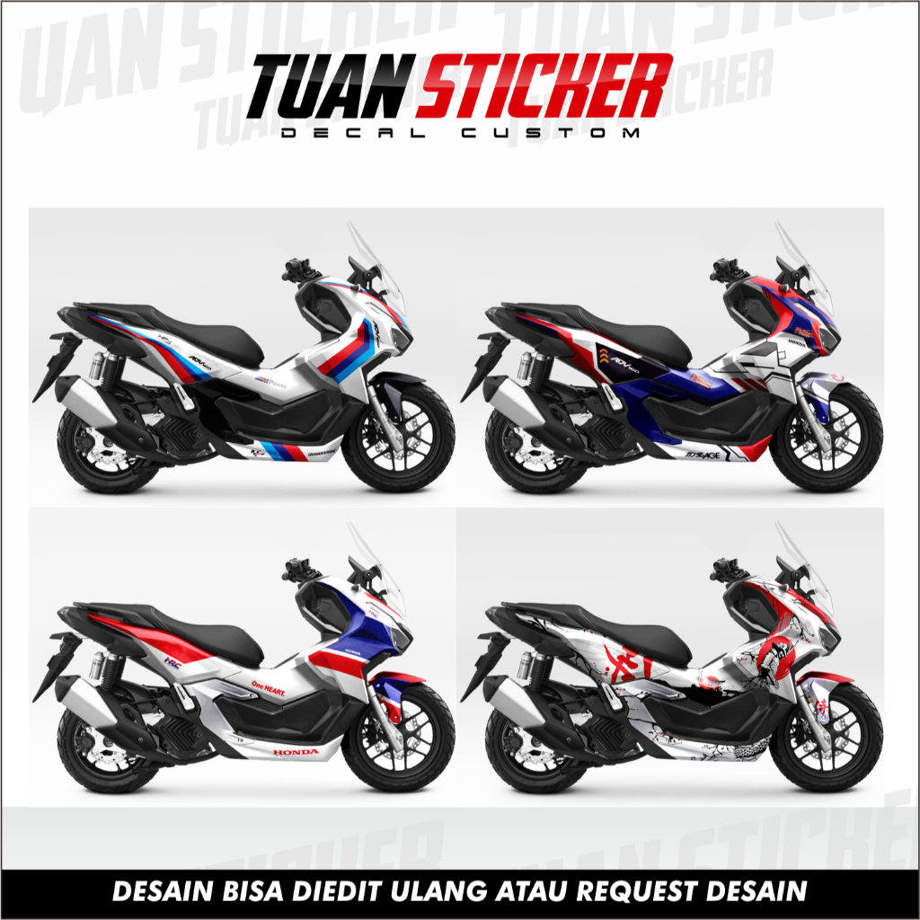Honda Adv 160 Full Body Decal Striping Sticker Choose a design or free ...