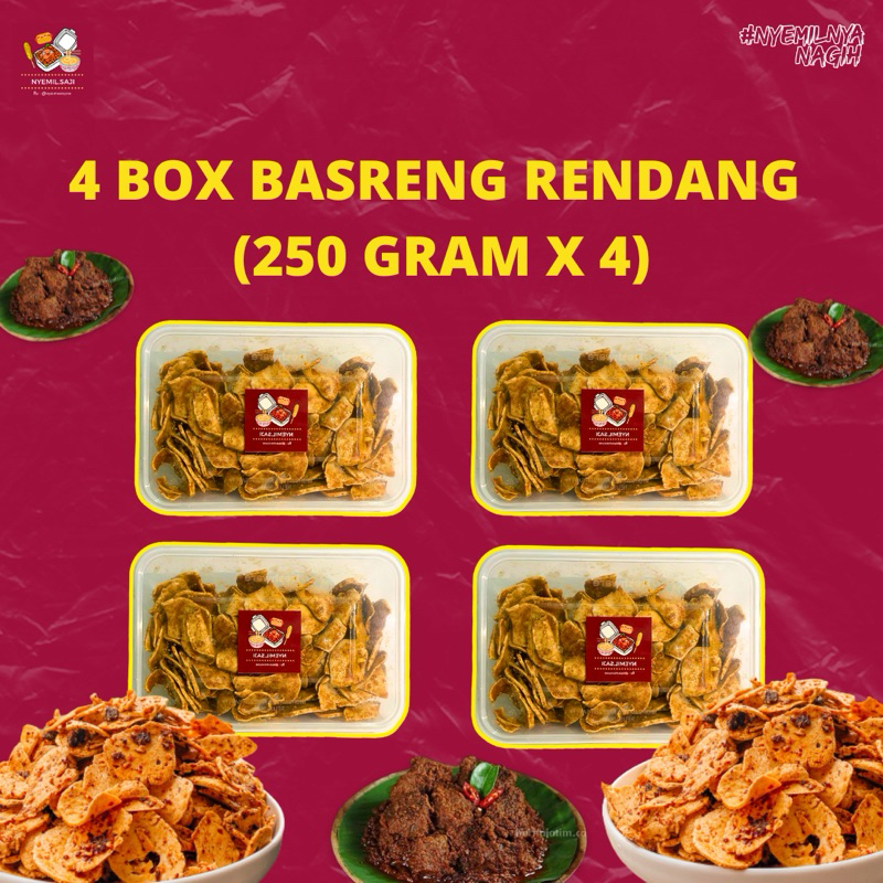 Bundling 4 BOX BASRENG RENDANG (250 GRAM X 4 BOX) | Shopee Malaysia