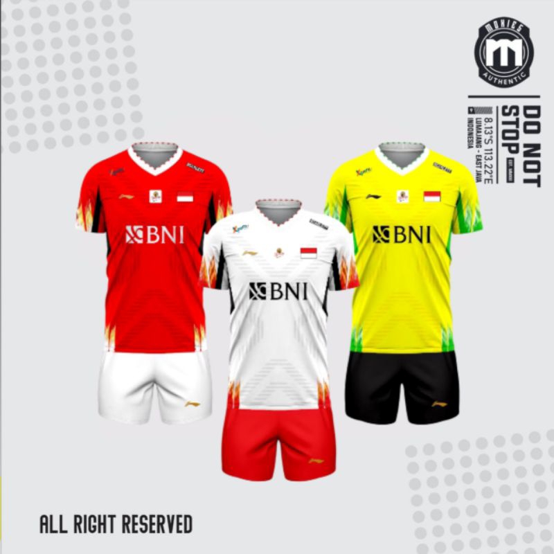 Newest INDONESIA THOMAS UBER CUP 2024-2025 BADMINTON JERSEY SET CAN ...