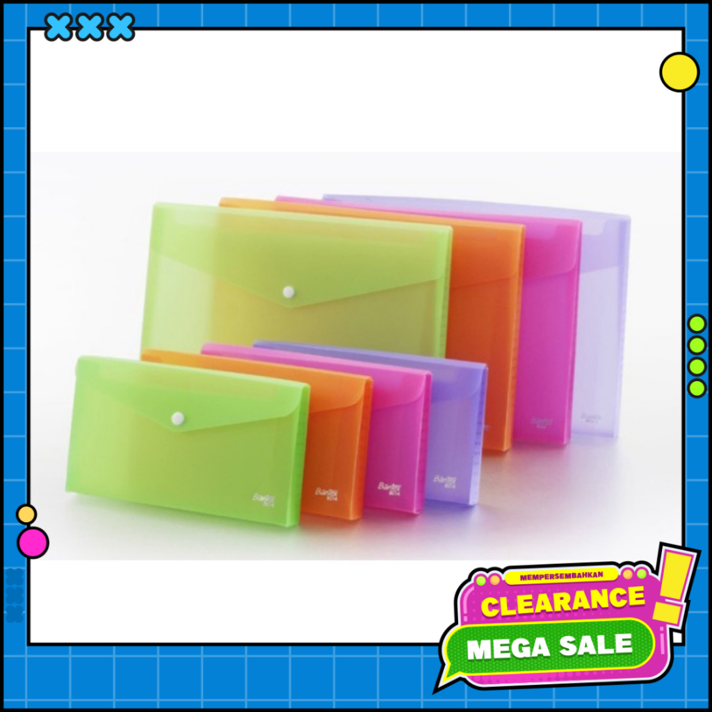 Bantex Poly Wallet Case A4 2 Divider - 8013 | Shopee Malaysia