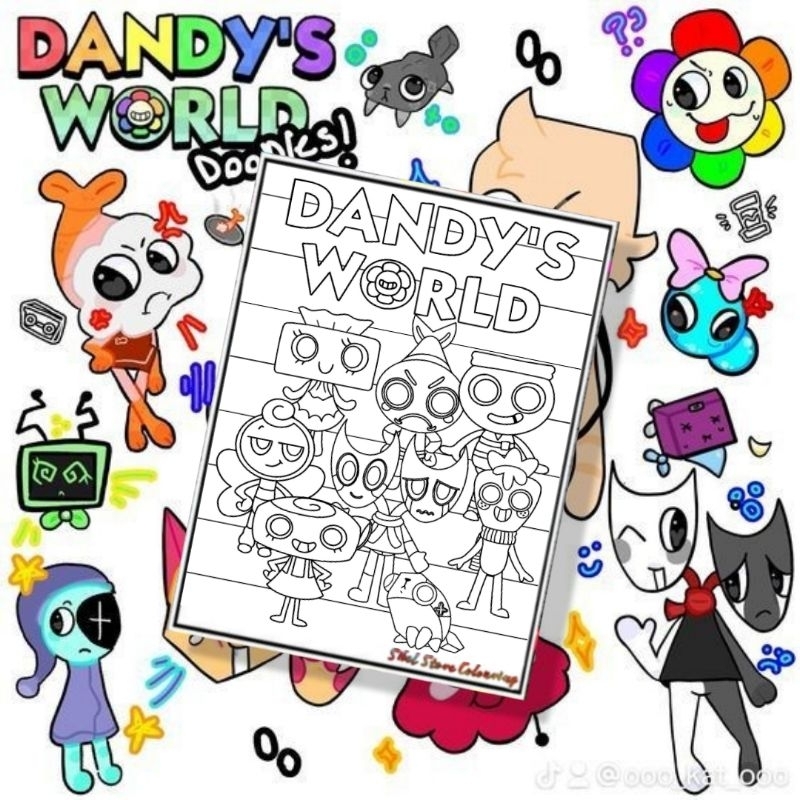 Children's Coloring Paper / Dandy's World V1 Drawing Paper (11 Sheets ...