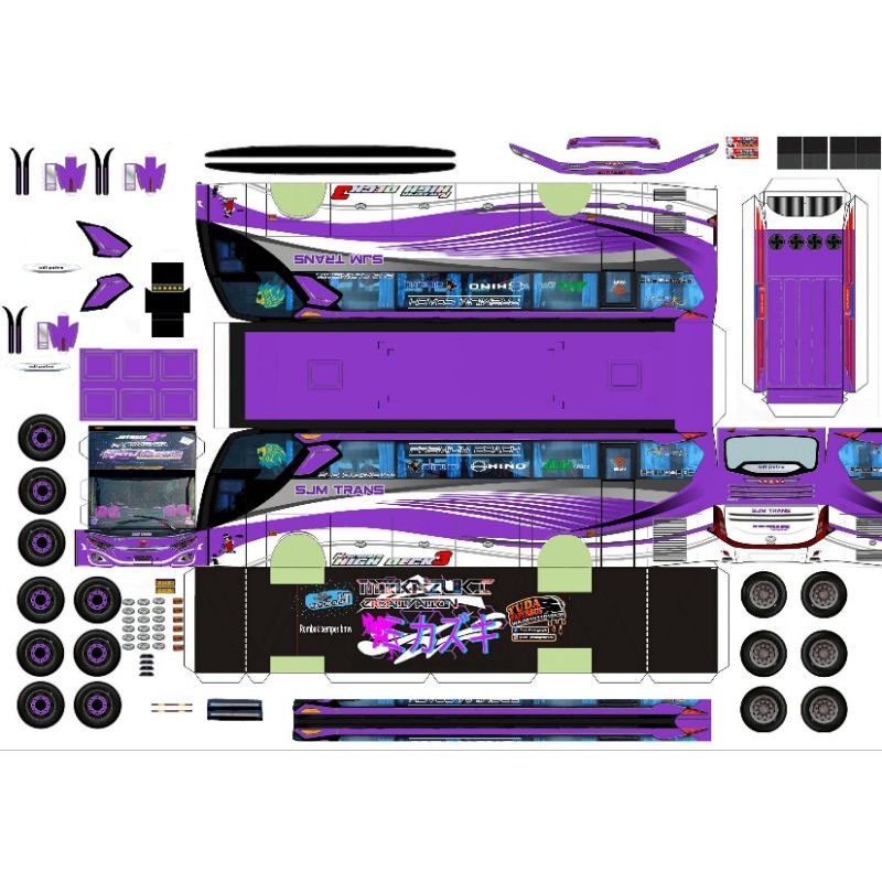 Sjm trans bus papercraft sheet scale 50 | Shopee Malaysia