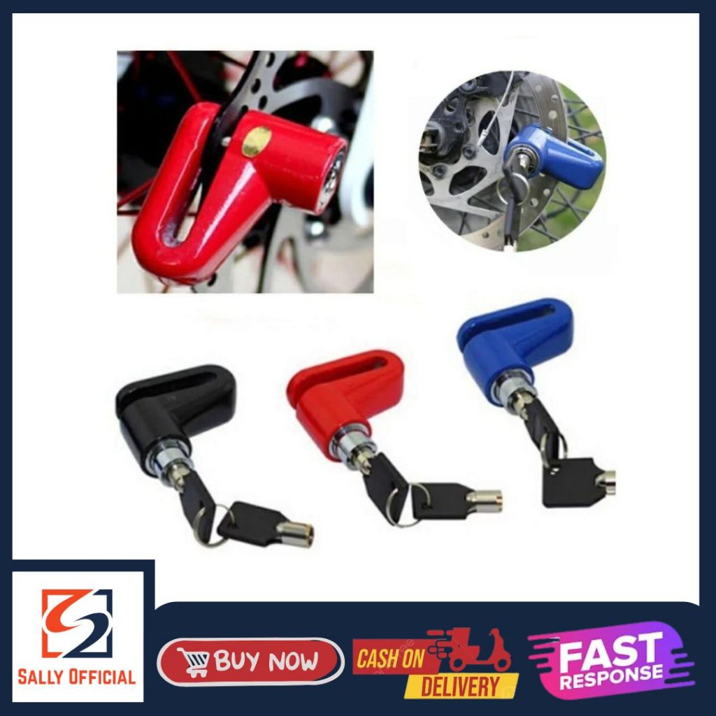 Motorcycle Disc Padlock Universal Motorcycle Disc Lock | Shopee Malaysia