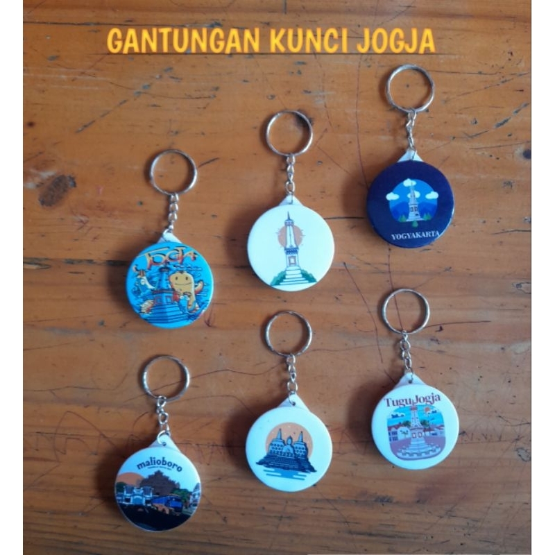 GANTUNGAN 50 pcs ICON JOGJA YOGYAKARTA JOGJAKARTA KEYCHAIN SOUVENIR ...