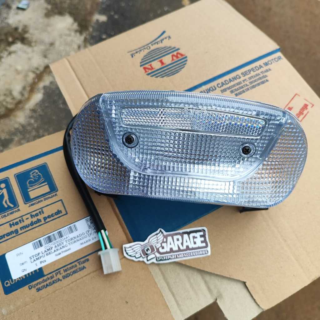 PUTIH White tornado stop lamp rear stop lamp full set clear Rinting ...