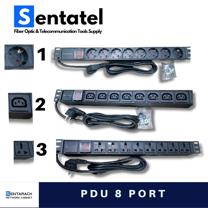 Sentarack Power distribution outlet 8 PORT PDU 8 Socket 8 Socket PDU ...