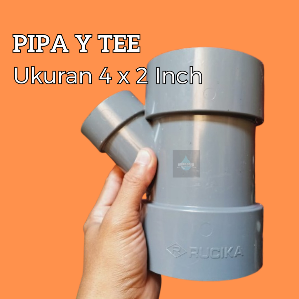 Pvc y Tee Pipe Connection Size 4 X 2 Inch For Drainage Channels And ...