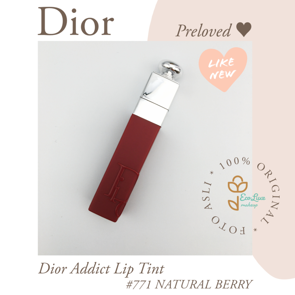 Dior Addict Lip Tint 771 Natural Berry Dior Lip Tattoo (Preloved Dior ...