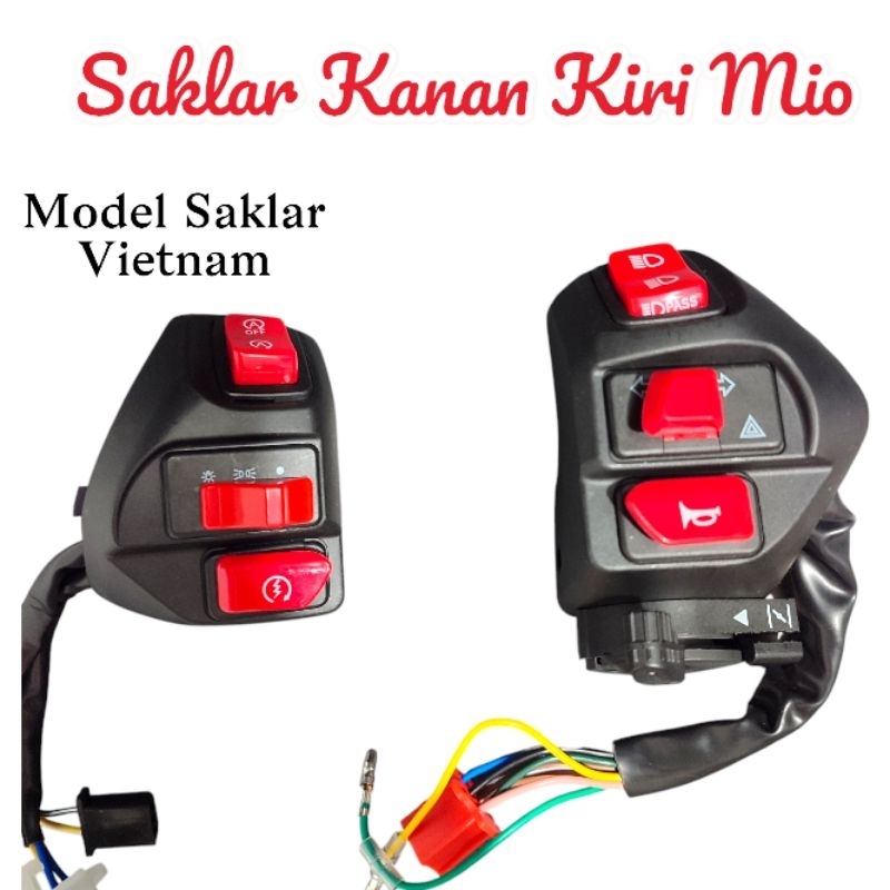 Switch Set Mio Left Right Vietnam Complete Engine Plus Hazard Aerox ...