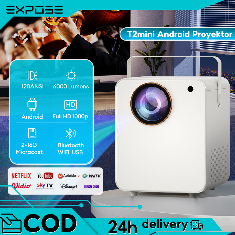 Portable Mini Projector Hp Projector 4k Full HD support IOS/Android ...