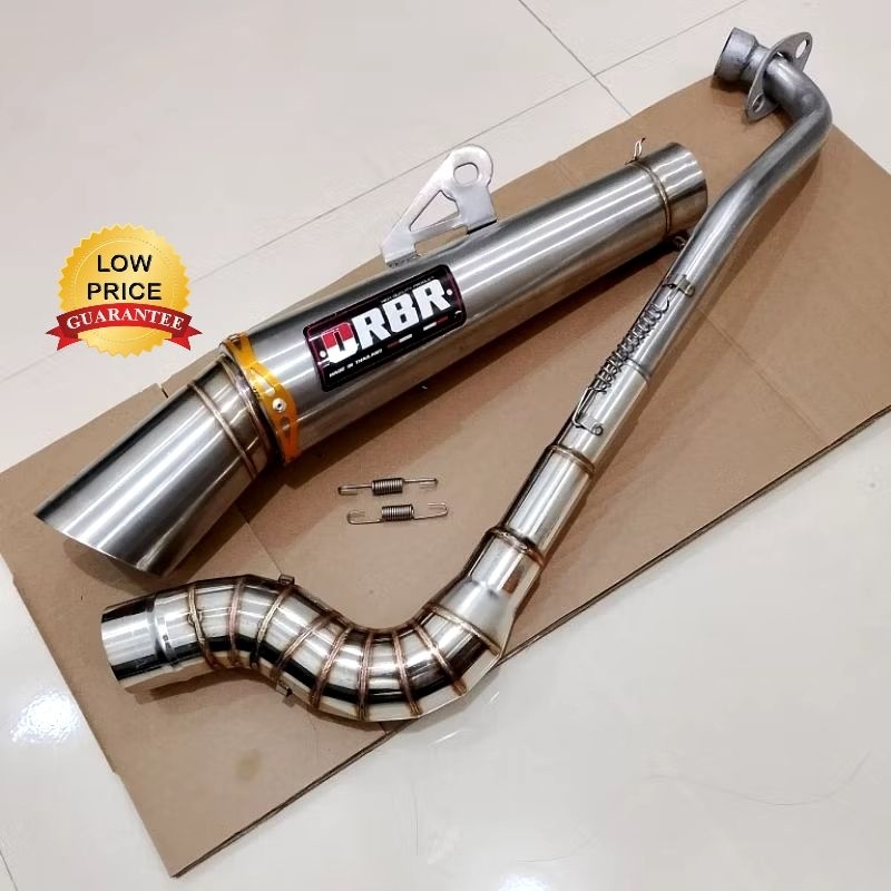 Orbr Exhaust pipe for Xrm 125 Rs 125 Wave 100/110/115 Smash Raider j ...