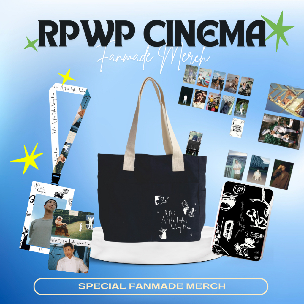 Rm Namjoon RPWP Fanmade Merch Totebag, Lanyard, Cahol, Photocard ...