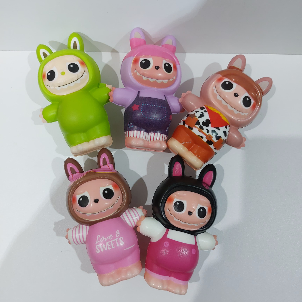 Labubu Squishy Toy Character Cute Squishy Squeeze Decompression Pinch ...