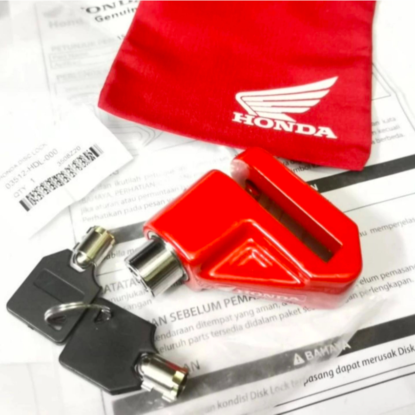 Original Honda Motorcycle Safety Padlock Disc Lock Brake Lock Disc Lock ...