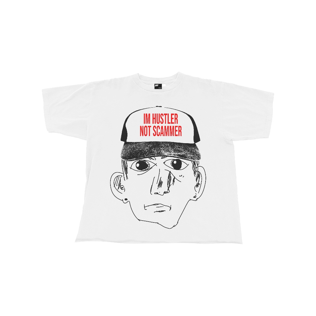 Boxy Oversize T-shirt Andy White Neophyte T-shirt | Shopee Malaysia