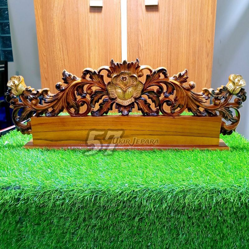 KAYU Jepara Teak Wood Carved Office Table Nameplates - Personal ...