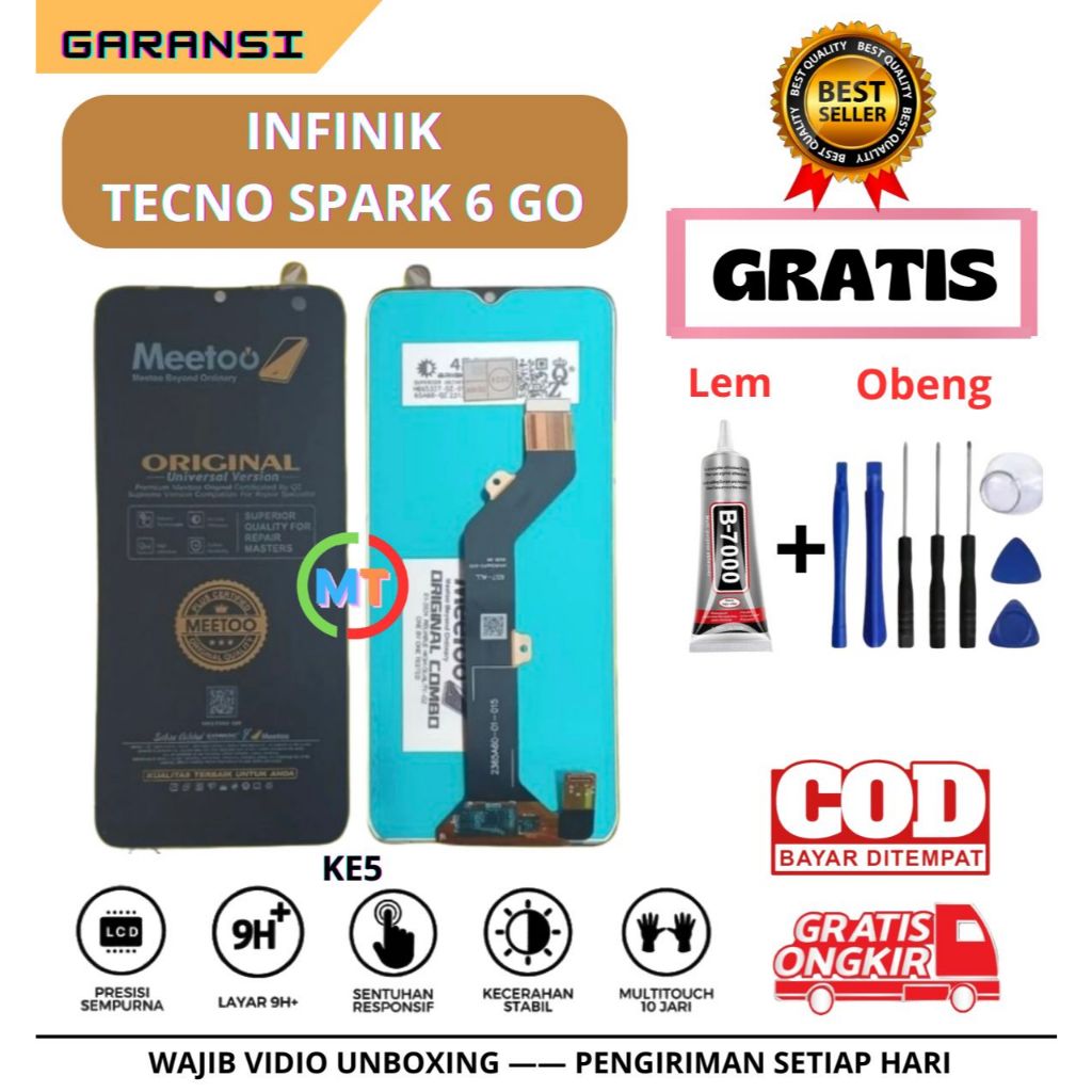 Lcd Touchscreen INFINIK TECNO SPARK 6 GO FREE Glue + Screwdriver / Lcd ...