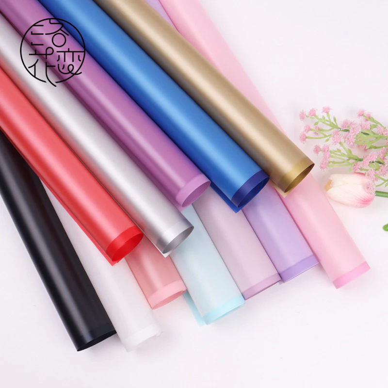 [5 Sheets] Cellophane Film Matte Flower Wrapping Paper List Transparent ...