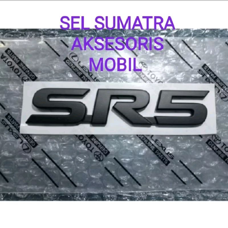 HITAM Matte black SR5 Fortuner logo Emblem | Shopee Malaysia