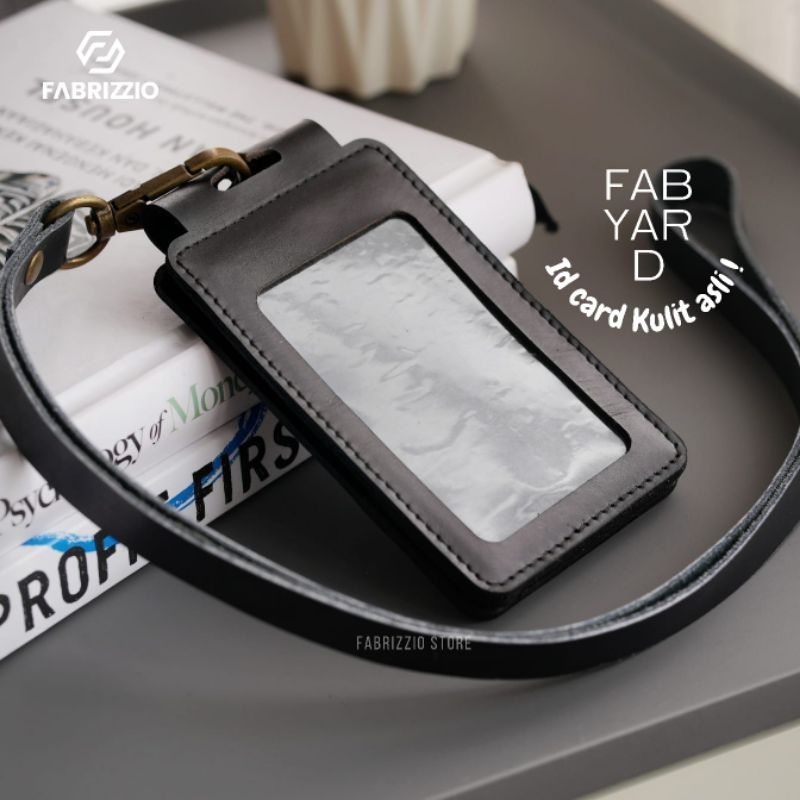 [Fabriczio Store] name tag bumn ID card free lanyard strap genuine ...