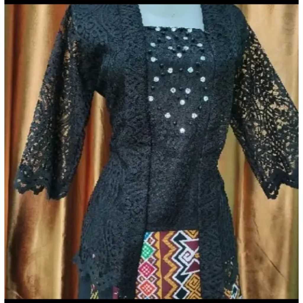 Df_123 Alexuez Premium Full Brukat Front Kebaya / Brukat Vest Kebaya ...