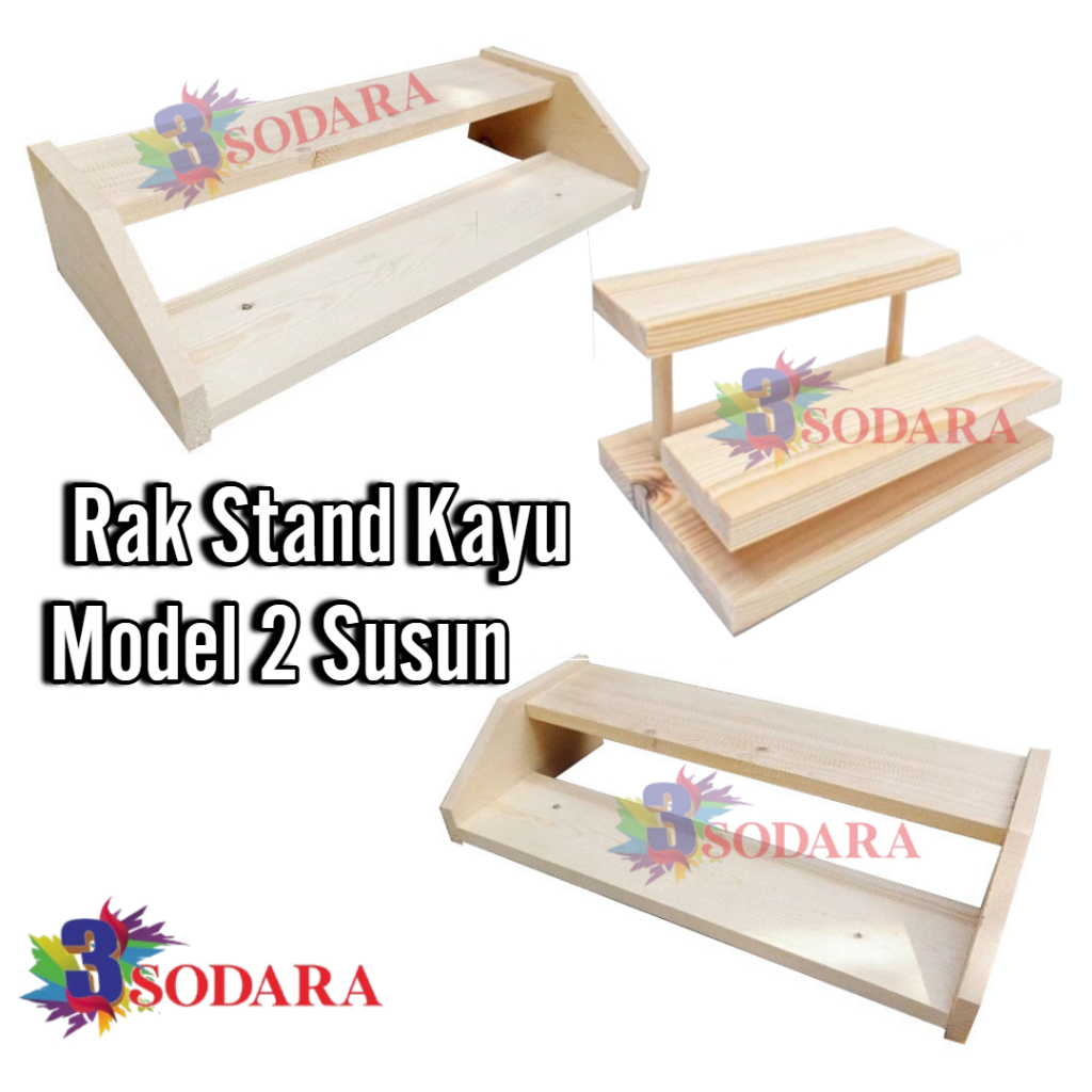 KAYU Multifunctional Aesthetic Wooden Display Rack, Multi-Purpose ...