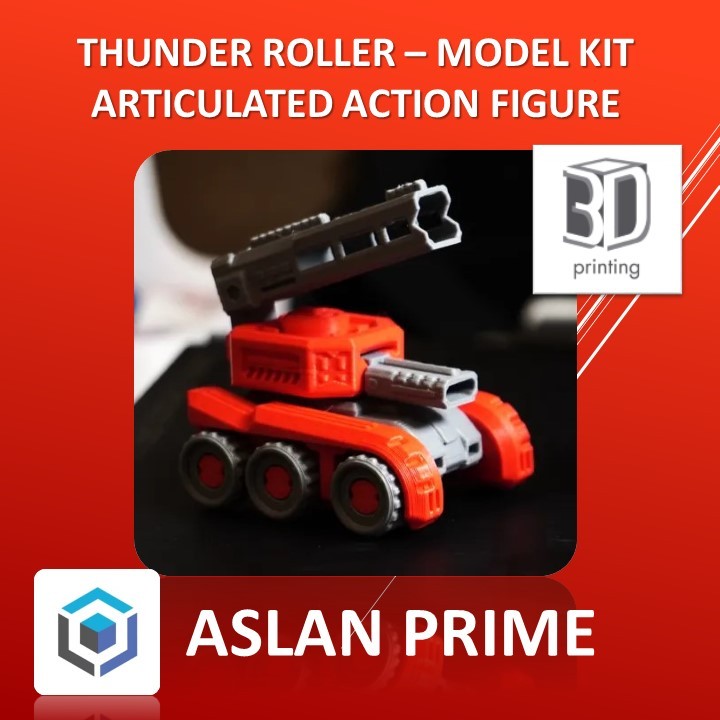 Thunder ROLLER HEAVY DUTY ARMORED TANK MECH MECHA MODEL KIT POSEABLE ...
