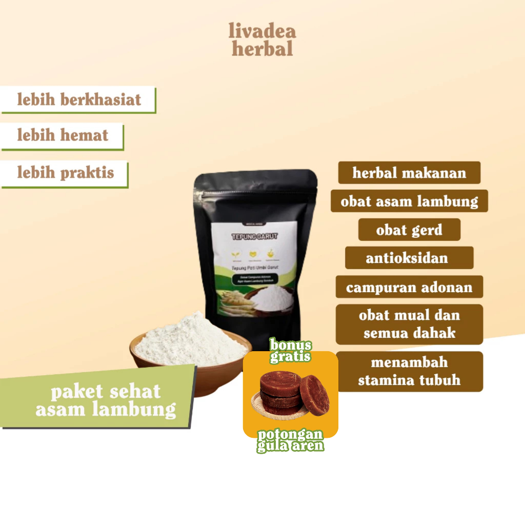 Garut Flour Starch Garut Tuber Garut Starch Flour Solution to Cure ...
