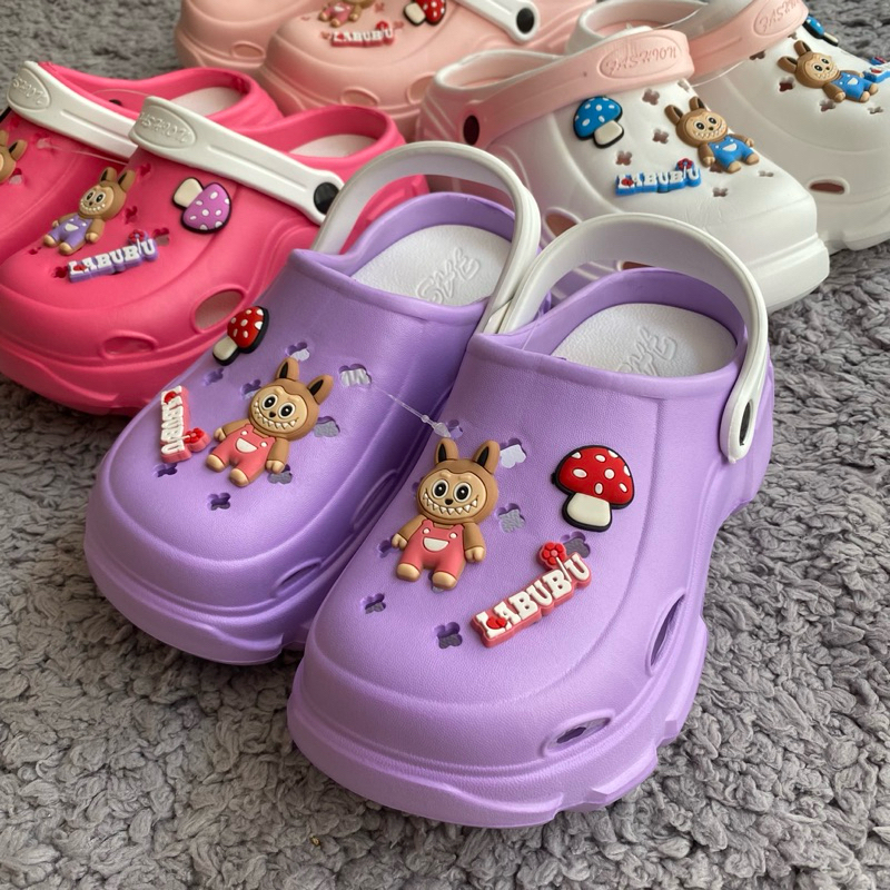 Labubu Fuji Sandals with Thick Heels number 30-35, trendy cute viral ...