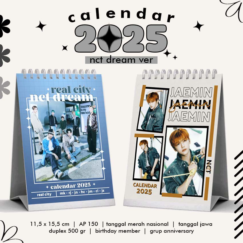 2025 KPOP NCT DREAMSCAPE TABLE CALENDAR | Shopee Malaysia