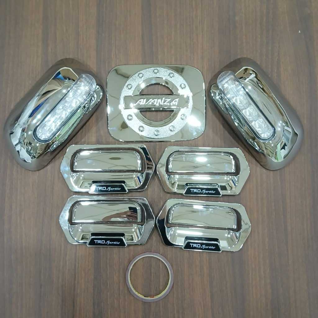 Toyota Avanza 2004 - 2011 Chrome Car Rear View Mirror Cover Outer Door ...