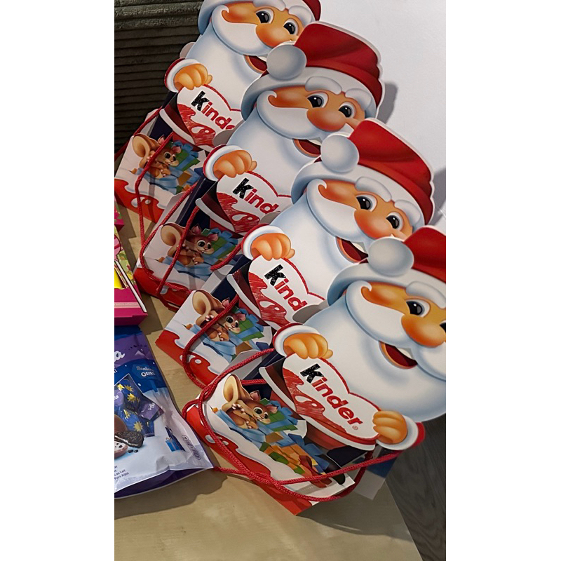 Chocolate kinder bucket Christmas gift with letters | Shopee Malaysia