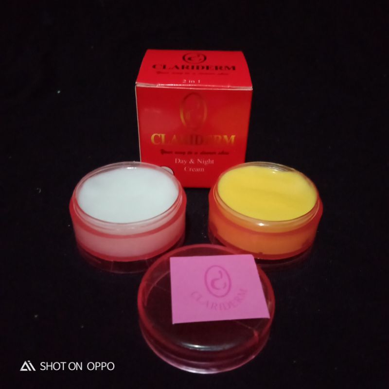 Original CLARIDERM SUSUN DAY AND NIGHT CREAM SOLD RETAIL | Shopee Malaysia