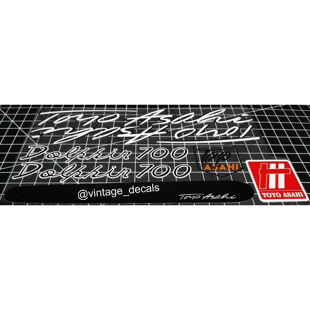 Decals replacement Toyo Asahi dolphin 700 | Shopee Malaysia