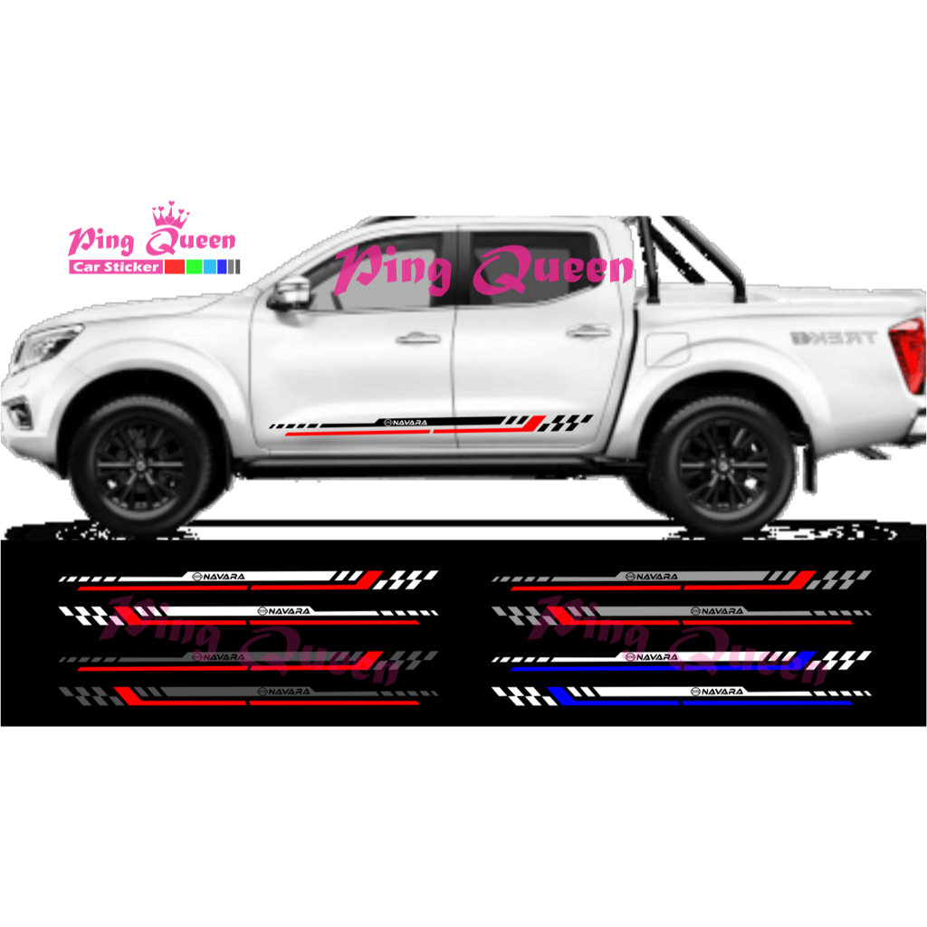 NAVARA CAR SIDE BODY STICKER NISSAN NAVARA CAR CUTTING STICKER | Shopee ...