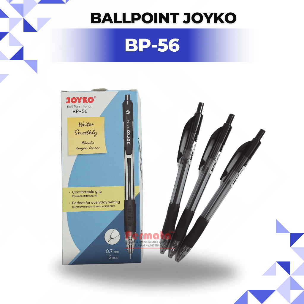 (12 Pcs) Pens / Pens JOYKO BP - 56 Needel Needle Tip 0.7mm | Shopee ...