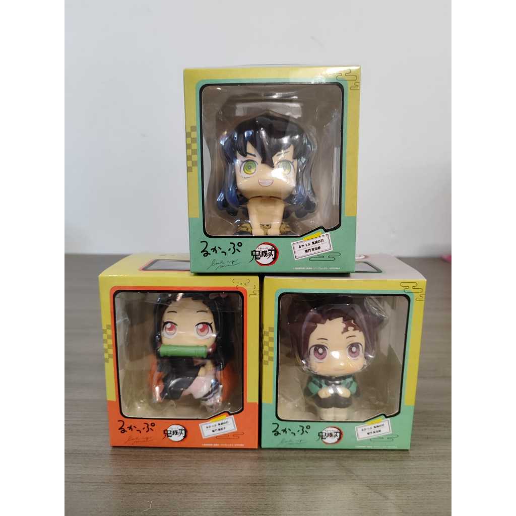 Figure Demon Slayer Look Up Tanjiro Nezuko Inosuke QAHEART PVC Chibi ...