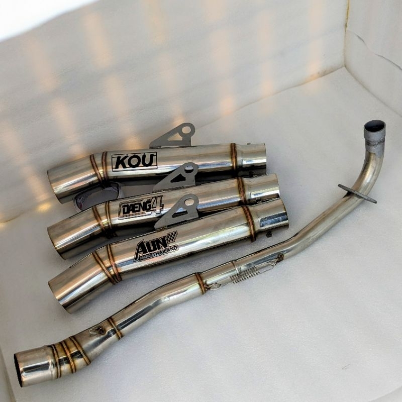GANTUNGAN Super open spec daeng Sai4 pipe exhaust for wave, xrm 100/110 ...