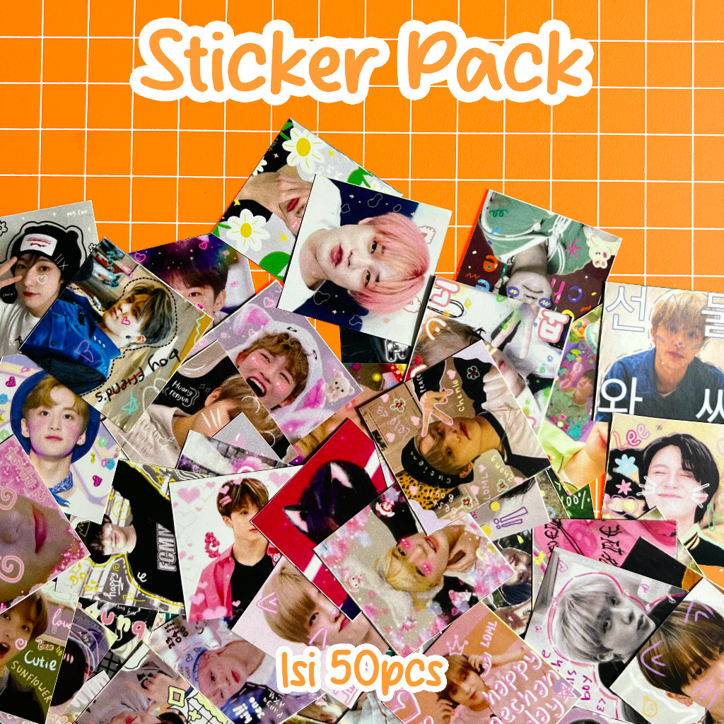Sticker Pack contains 50pcs kpop cute blackpink aespa bts enhypen if ...