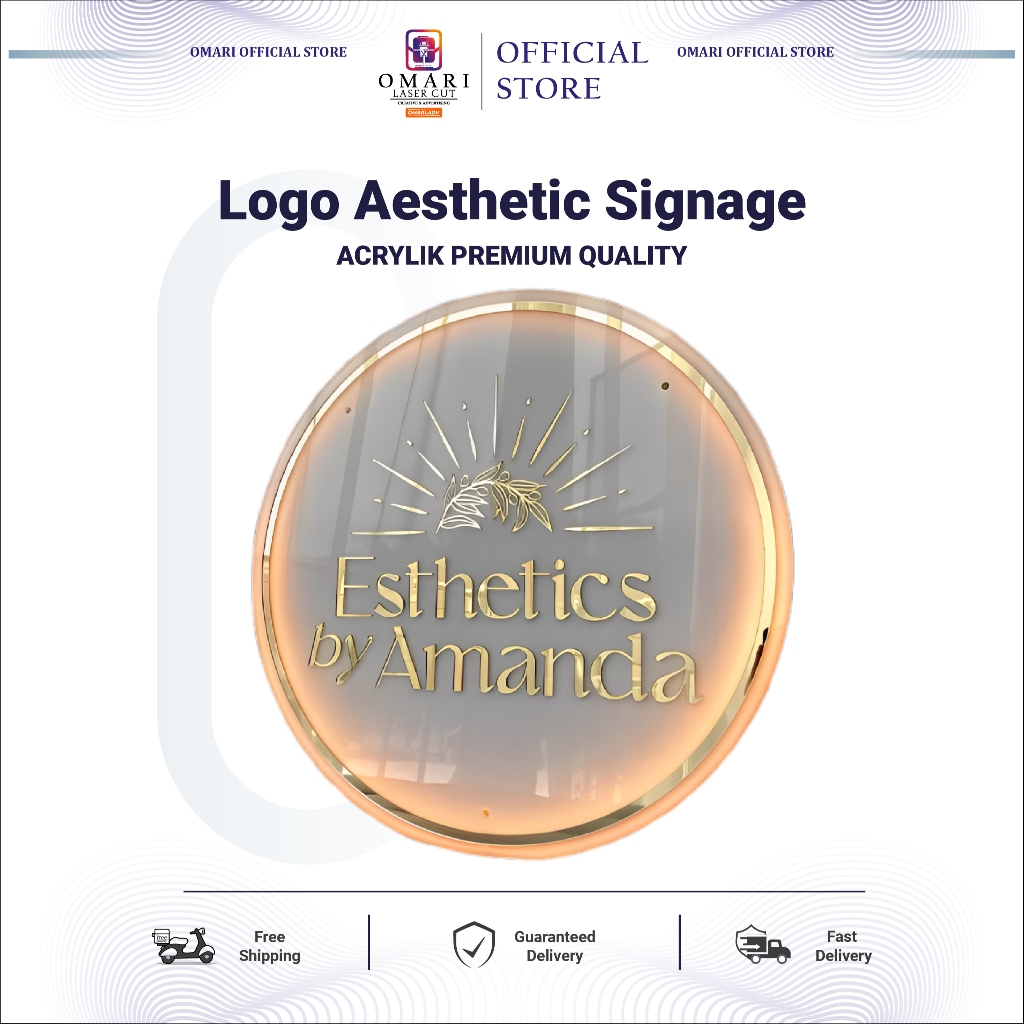 Omari Logo Acrylic Board Signage Neon Sign On | Shopee Malaysia