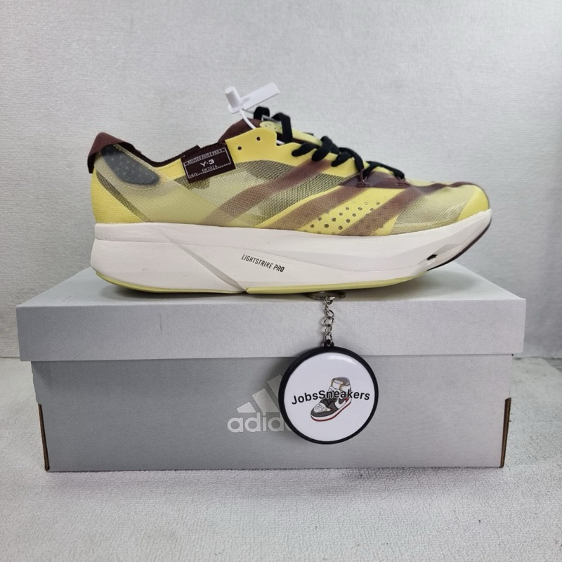 Y-3 Adidas Adizero Adios Pro 3.0 Almost Yellow Shadow Fig | Shopee Malaysia