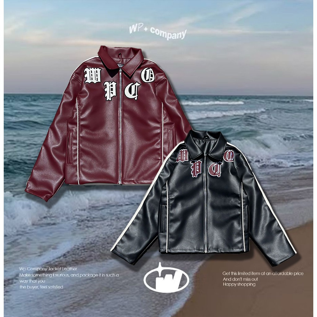 WP COMPANY - Pierce Boxy Leather Jacket | Shopee Malaysia