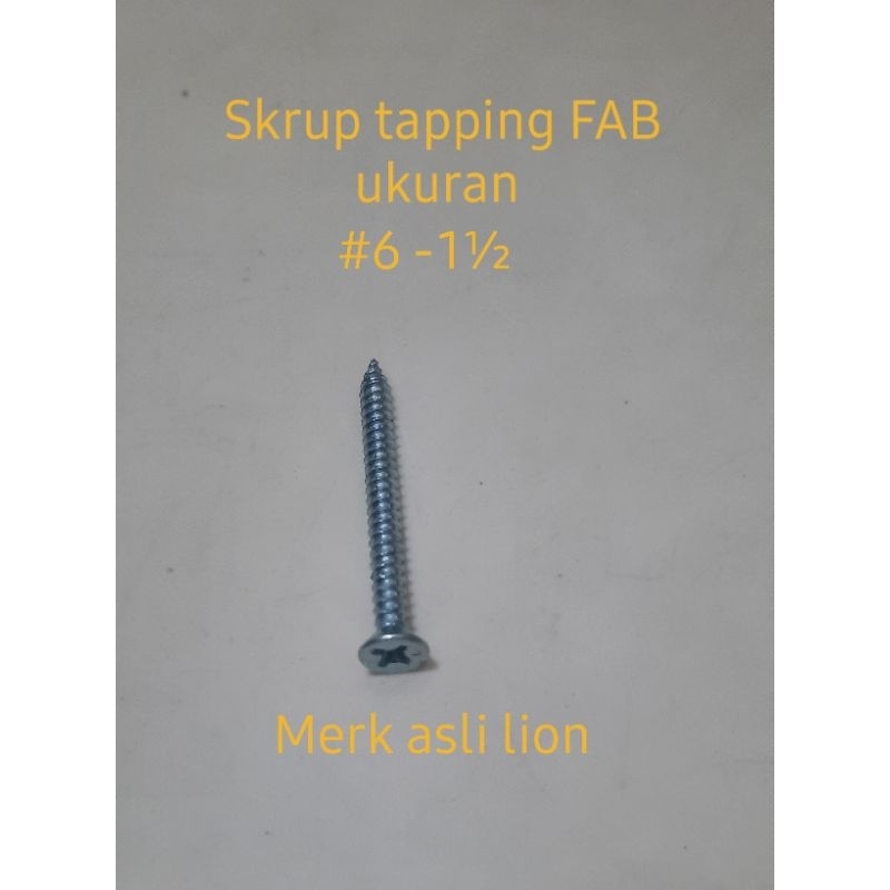 1 box of Tapping FAB screws measuring 6 × 1 1⁄2 in | Shopee Malaysia