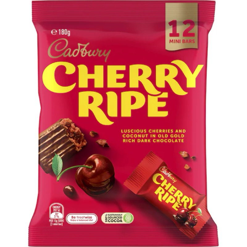 Cadbury Cherry Ripe Sharepack 12 Pack 180gr - Australia | Shopee Malaysia