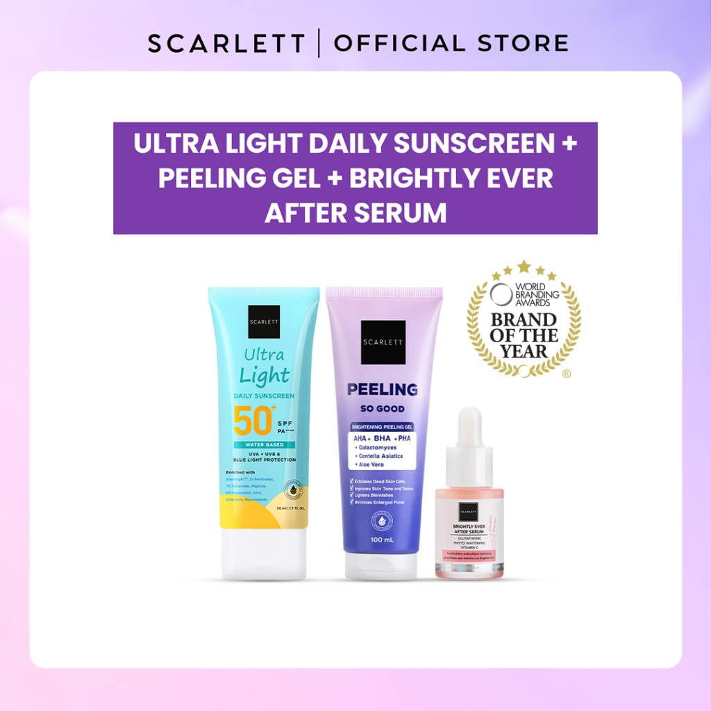 Scarlett Whitening Peeling Gel Peeling So Good + Brightly Ever After ...