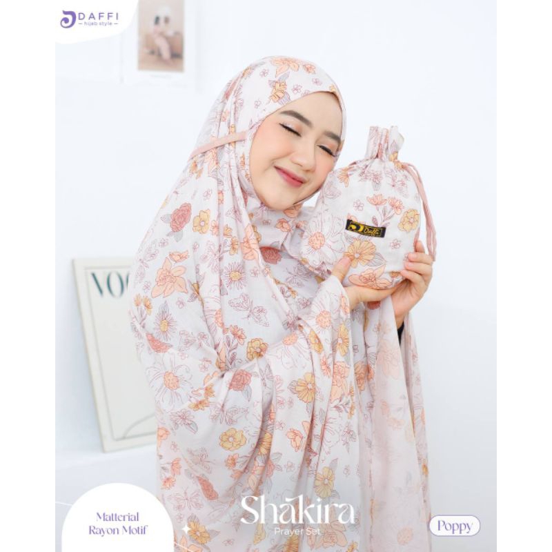 Mukenah NEWEST MOTIF SERIES SHAKIRA PRAYER DAFFI SET | Shopee Malaysia