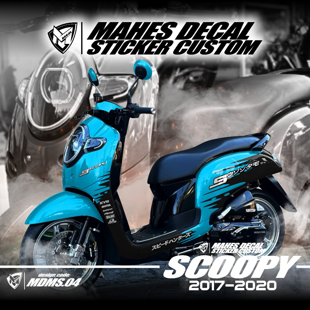 Newest Decal Sticker Honda Scoopy 2017 2018 2019 2020 Full body - New ...