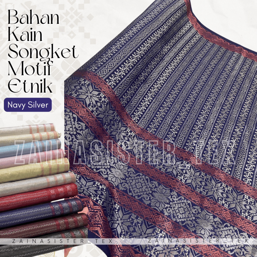 Materials songket / songket fabric / Meter songket / Woven songket ...