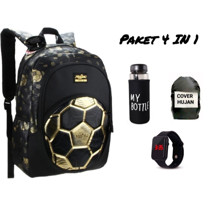 [Free Bottle] smiggle football bag / Boys' school backpack for ...